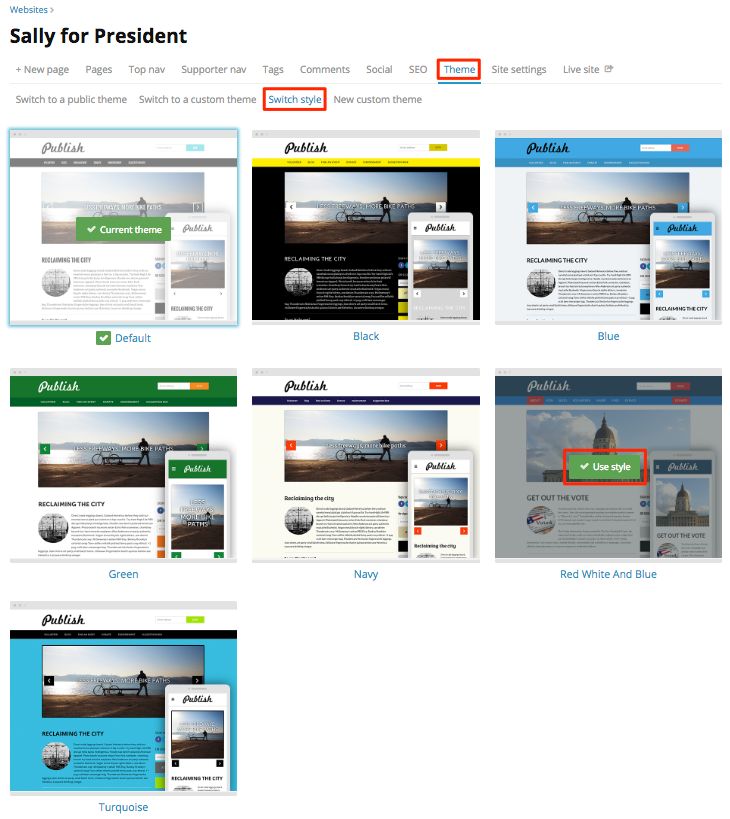 Guide: Build your campaign - NationBuilder