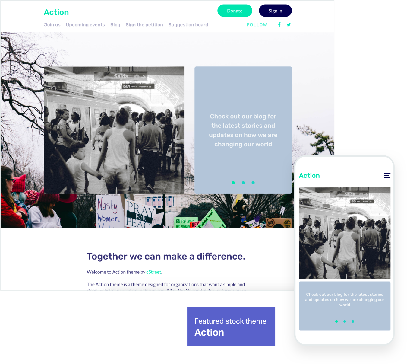 NationBuilder website themes