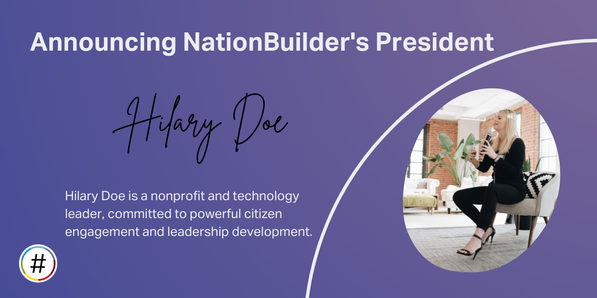 Announcing NationBuilder's new president: Hilary Doe - NationBuilder
