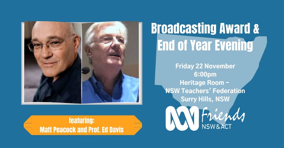 Broadcasting Award & End of Year Evening - ABC Friends National Inc.