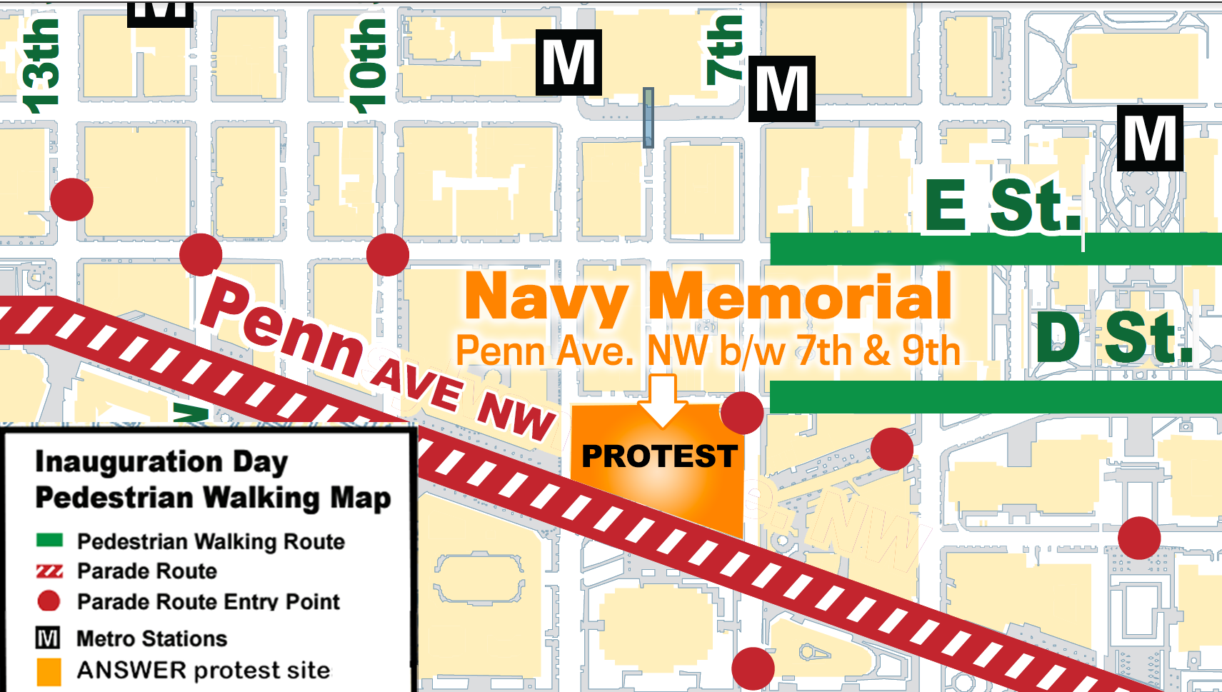 Breaking News: Navy Memorial will now be the site of largest protest on ...