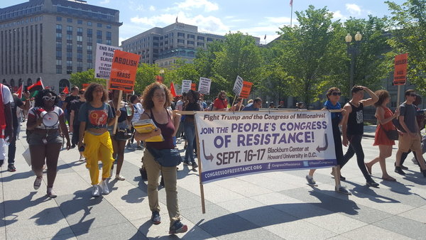 Protesters gather for "Millions for Prisoners Human Rights March ...