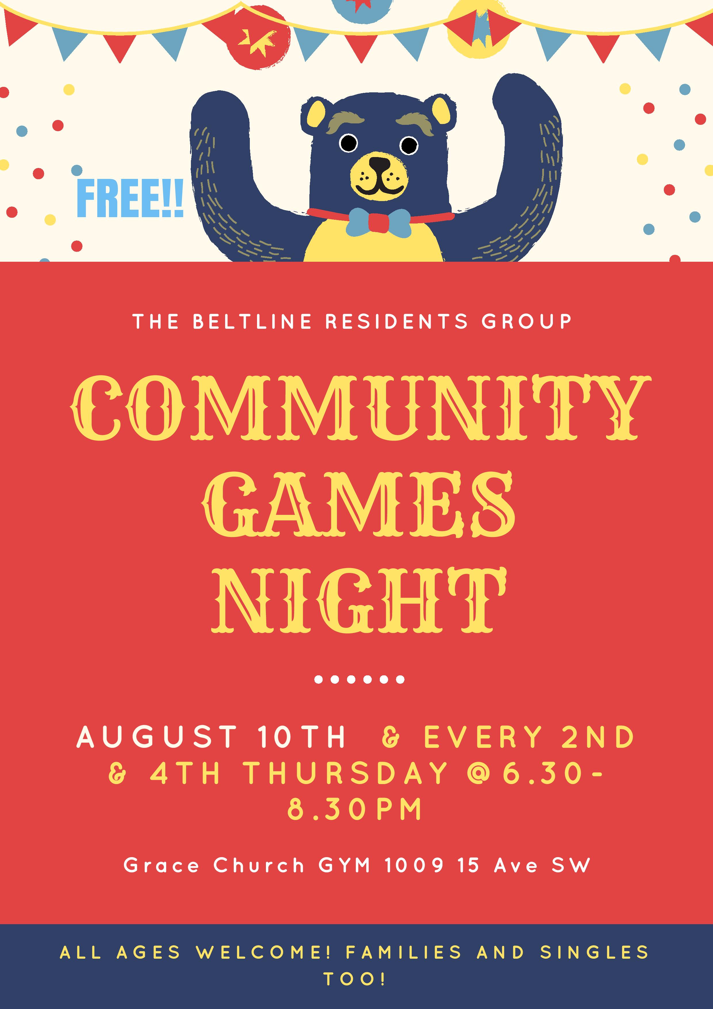 Games Night - Beltline Neighbourhoods Association