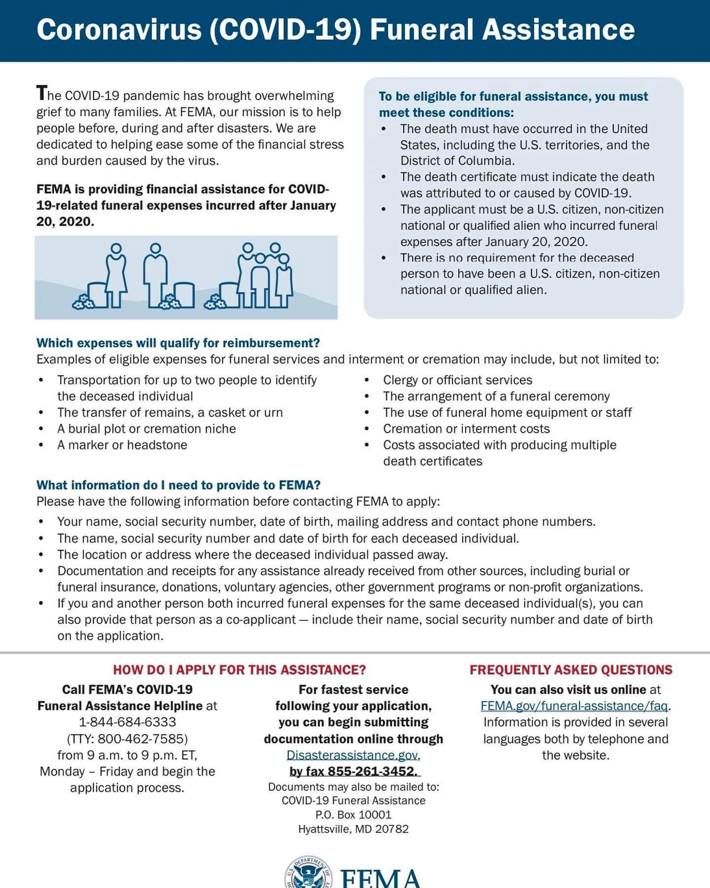 COVID-19 Funeral Assistance Program - Berwyn Township Assessor's Office ...