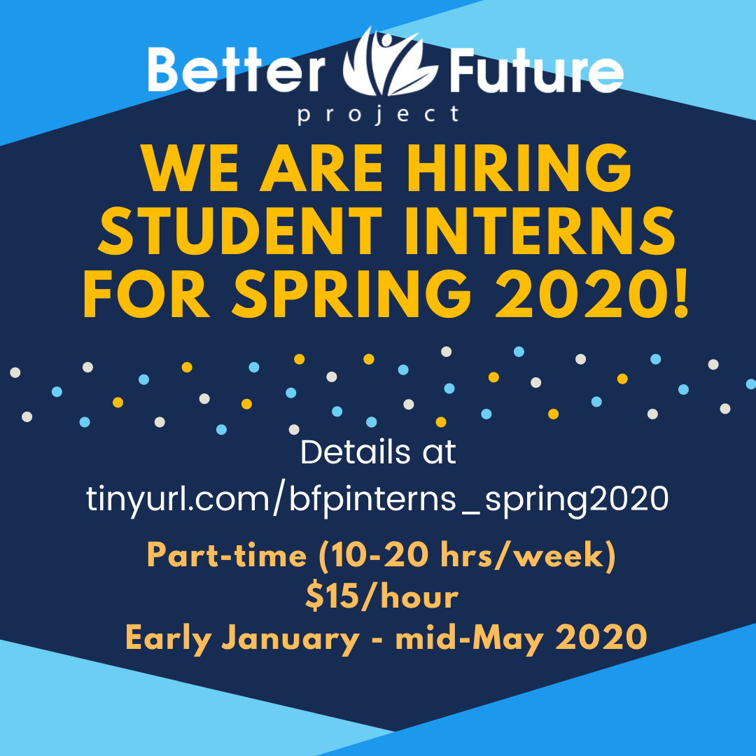 Jobs at Better Future Project