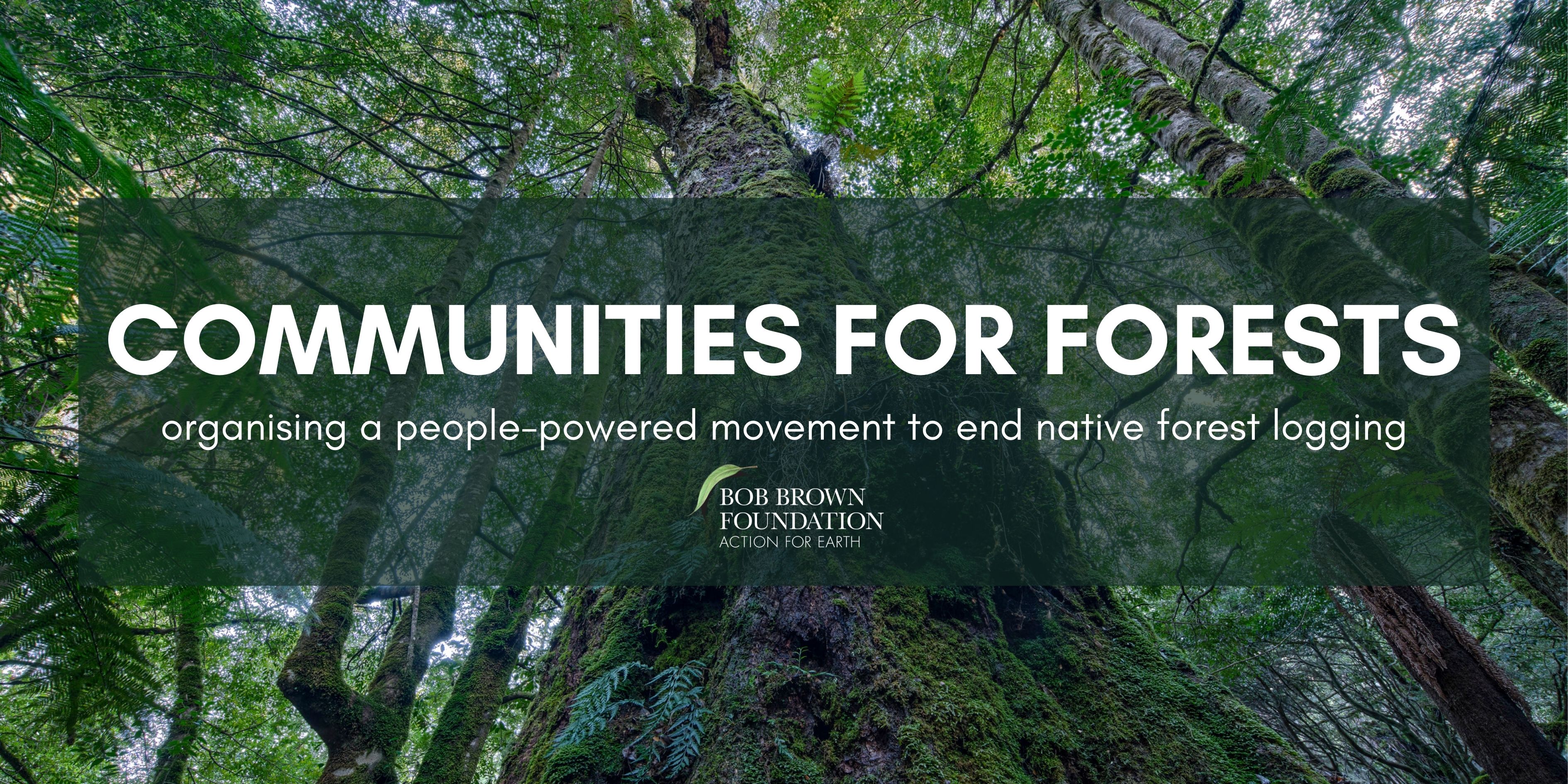 Communities for Forests - Bob Brown Foundation