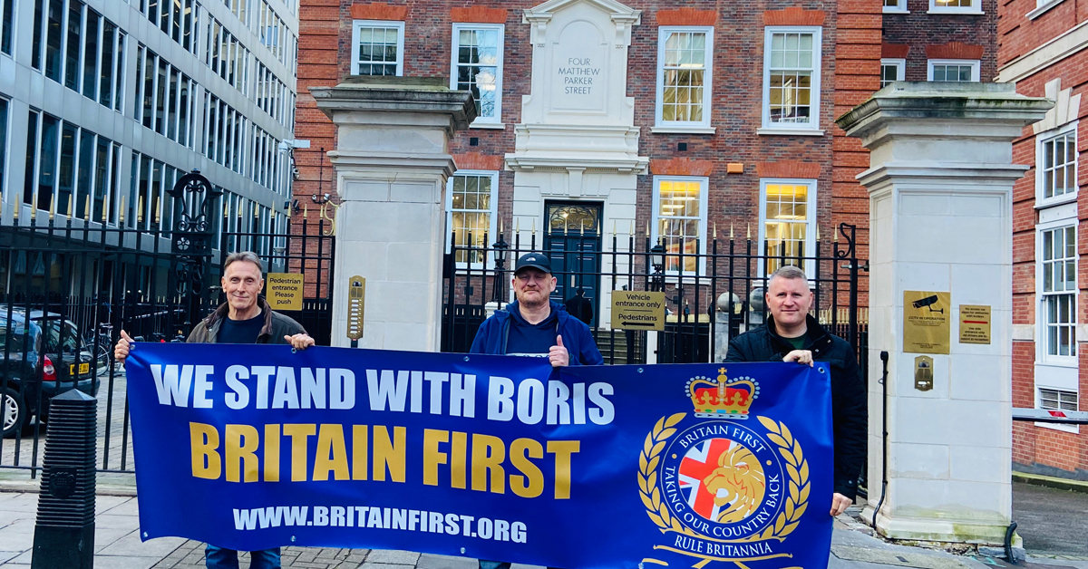 TORY HQ: Britain First stands with Boris - Britain First - OFFICIAL WEBSITE