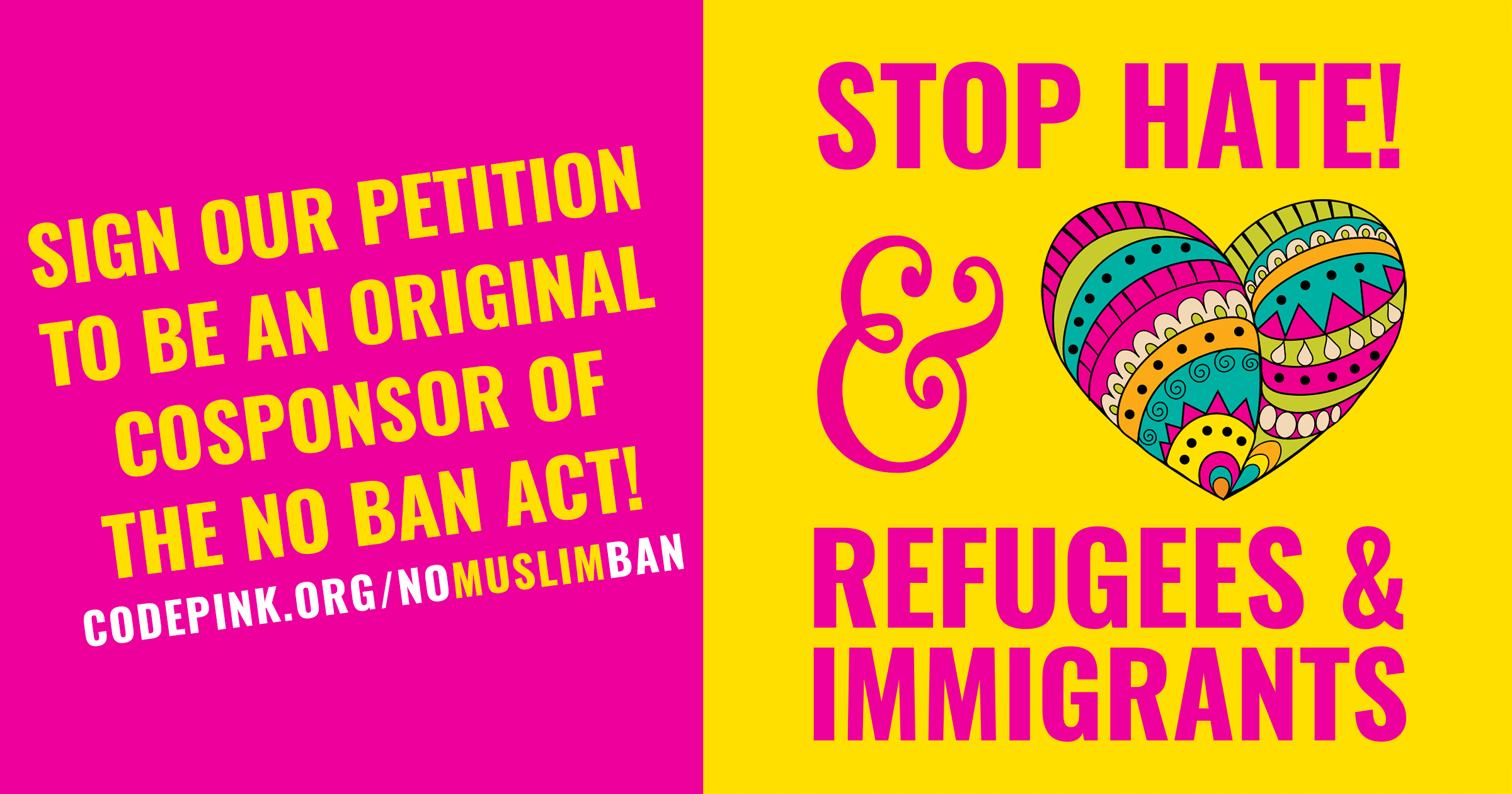No Muslim Ban CODEPINK Women For Peace No Muslim Ban CODEPINK Women For Peace