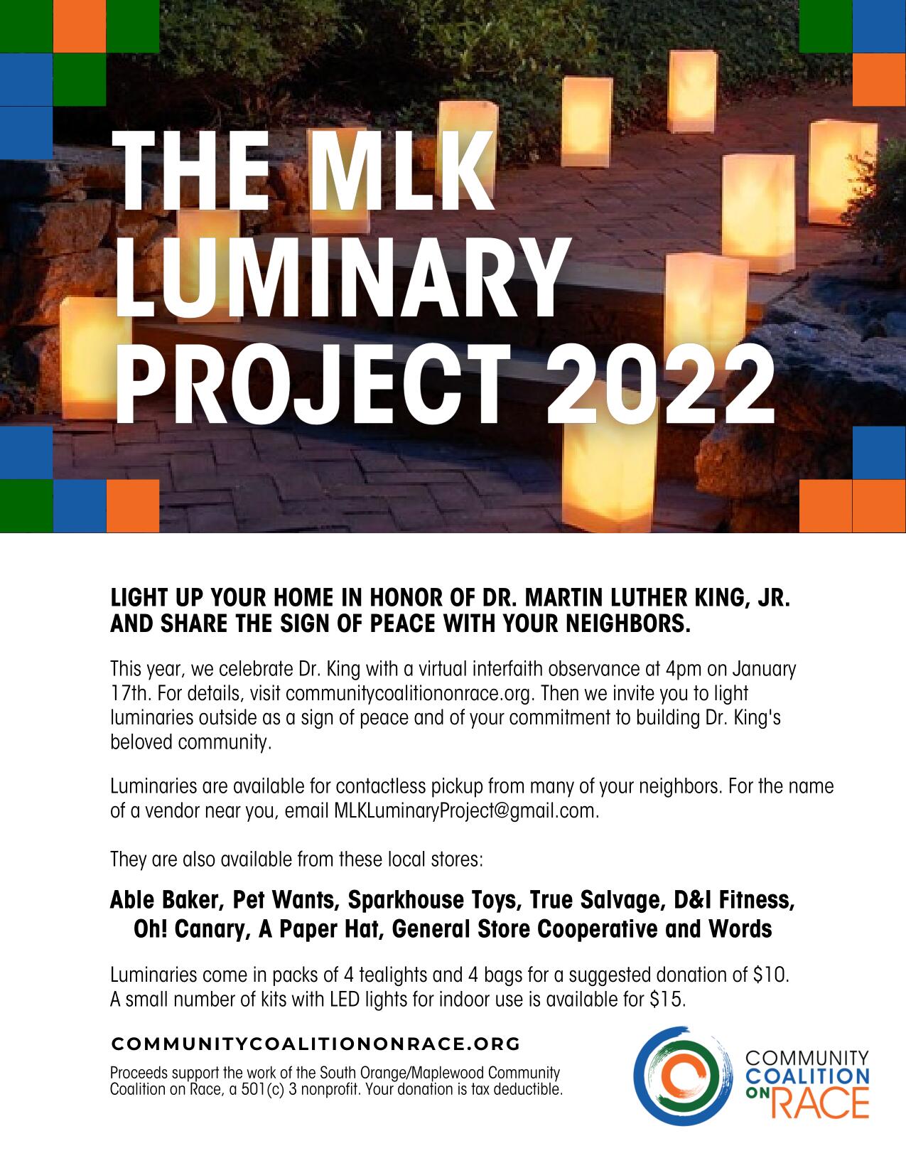 Get Your Luminaries! - South Orange/Maplewood Community Coalition on Race