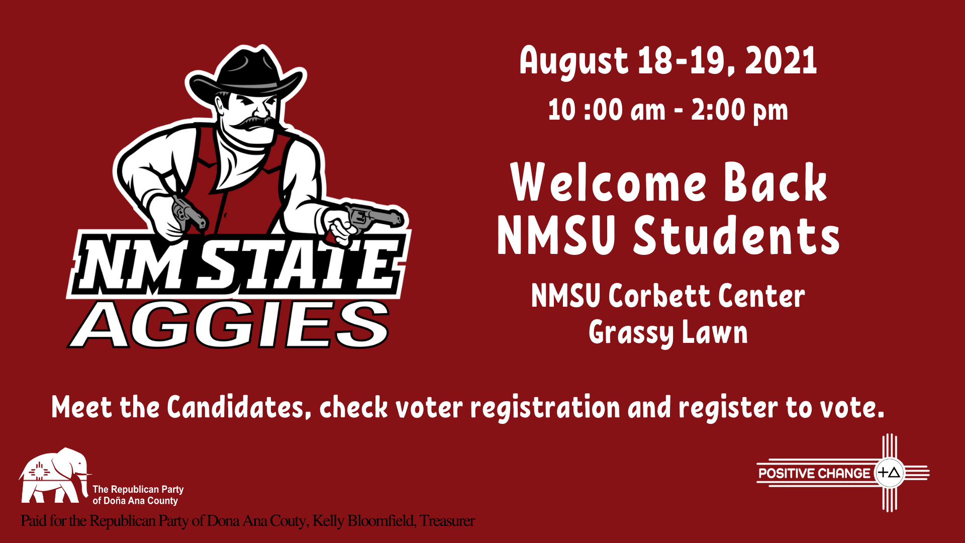 Welcome Back NMSU Students - Republican Party of Doña Ana County