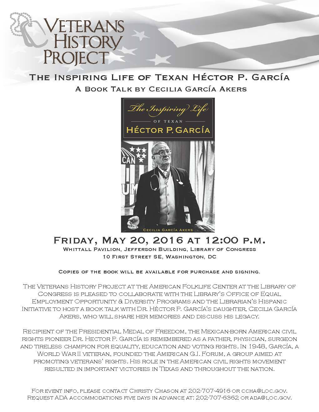 The Inspiring Life of Texan Héctor P. García--A Book Talk by Cecilia ...