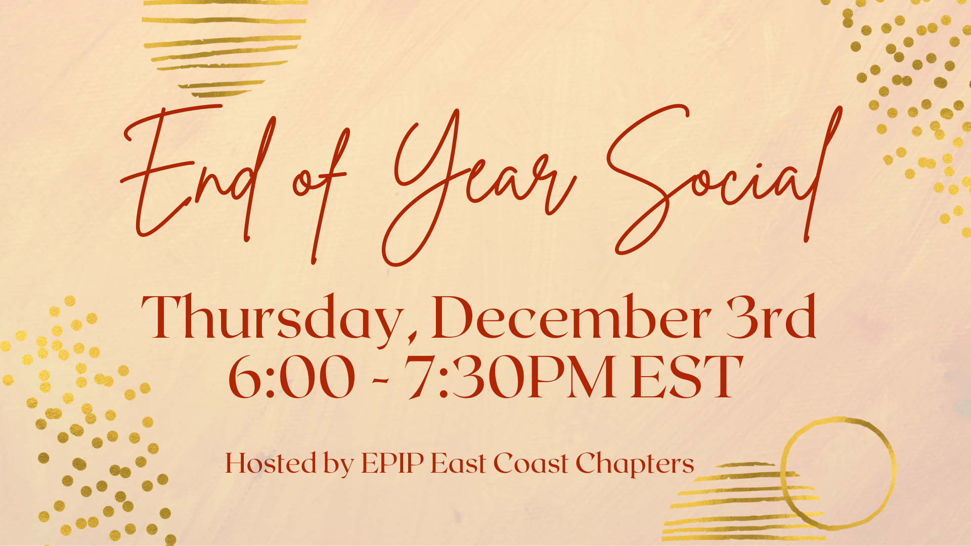 End of Year Social - EPIP