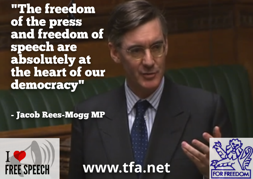Jacob Rees-Mogg defends the freedom of the press - The Freedom Association