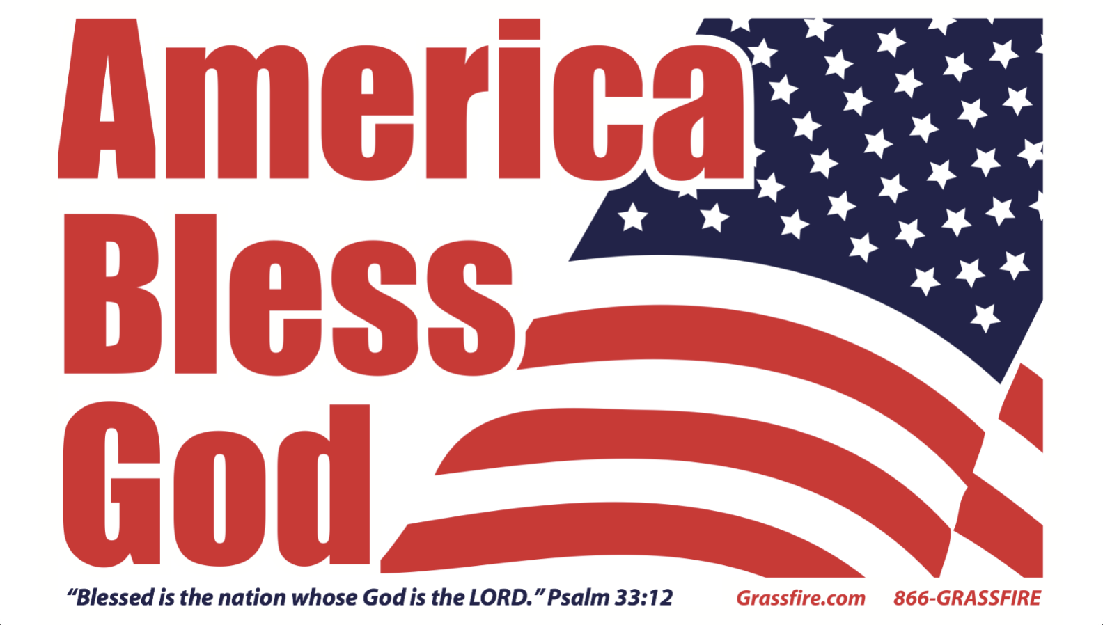 FREE SHIPPING upgrade on "America Bless God" signs - Grassfire