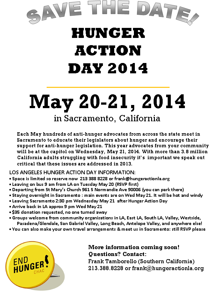 Hunger Action Day 2014 - Hunger Action LA