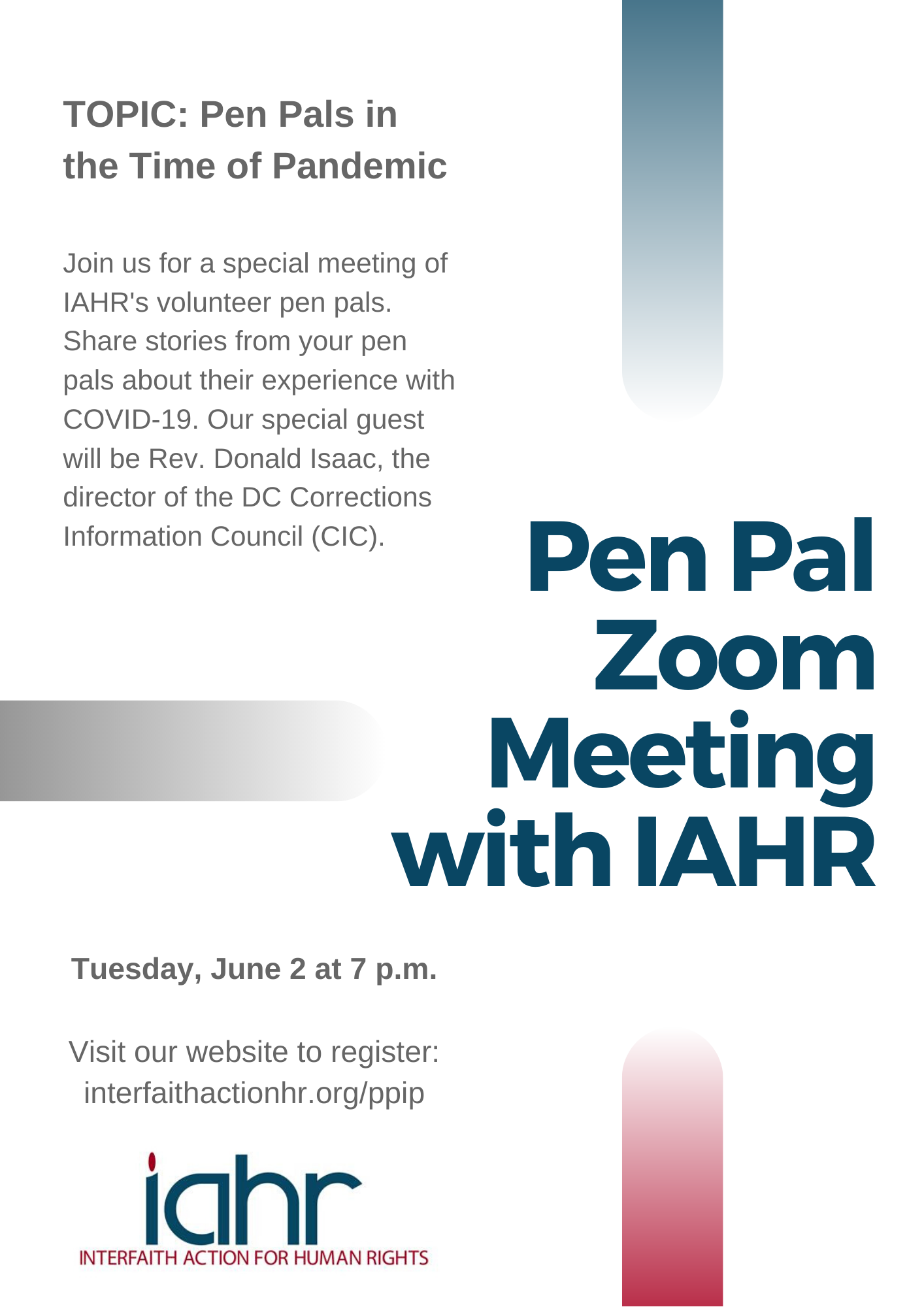 Pen Pals in Time of Pandemic - Interfaith Action for Human Rights