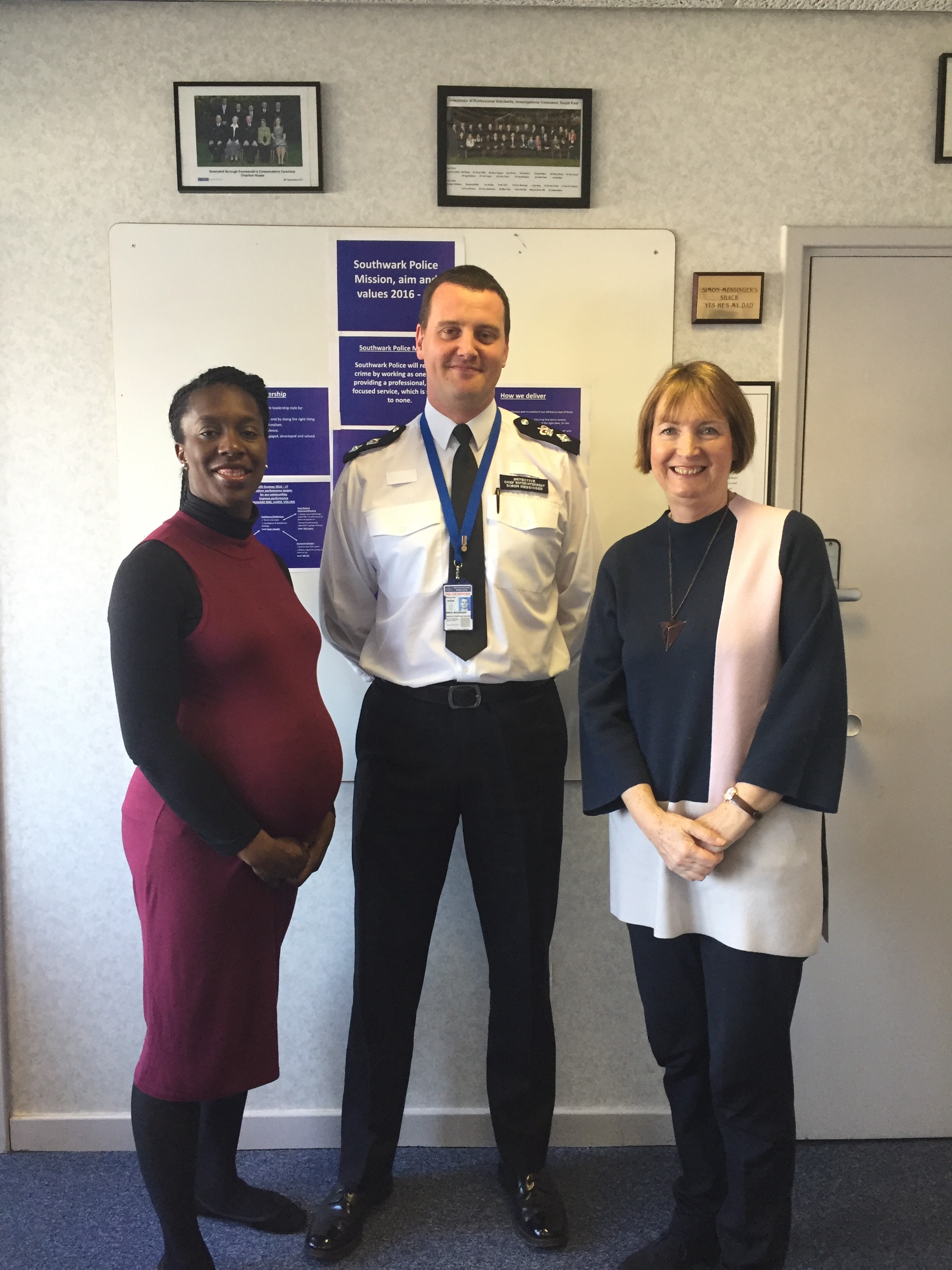 Southwark Borough Commander Simon Messinger - Harriet Harman