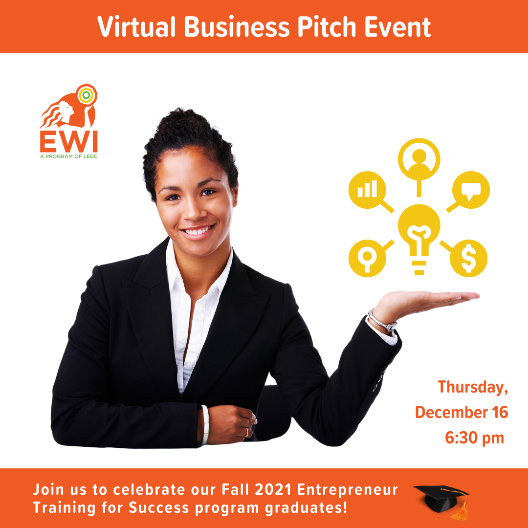 Fall 2021 Virtual Business Pitch Event - Latino Economic Development Center