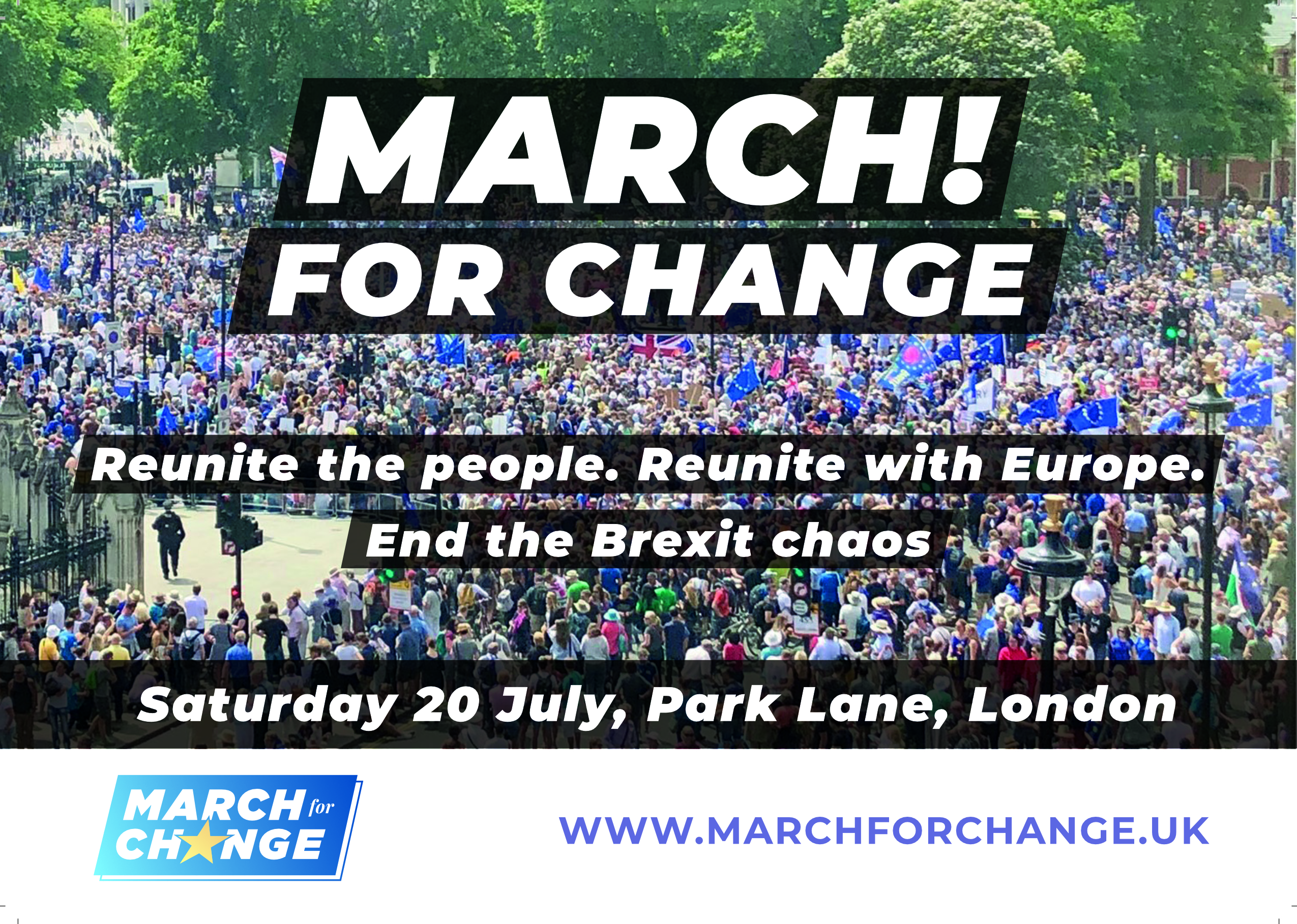 March for Change leaflets - London4Europe