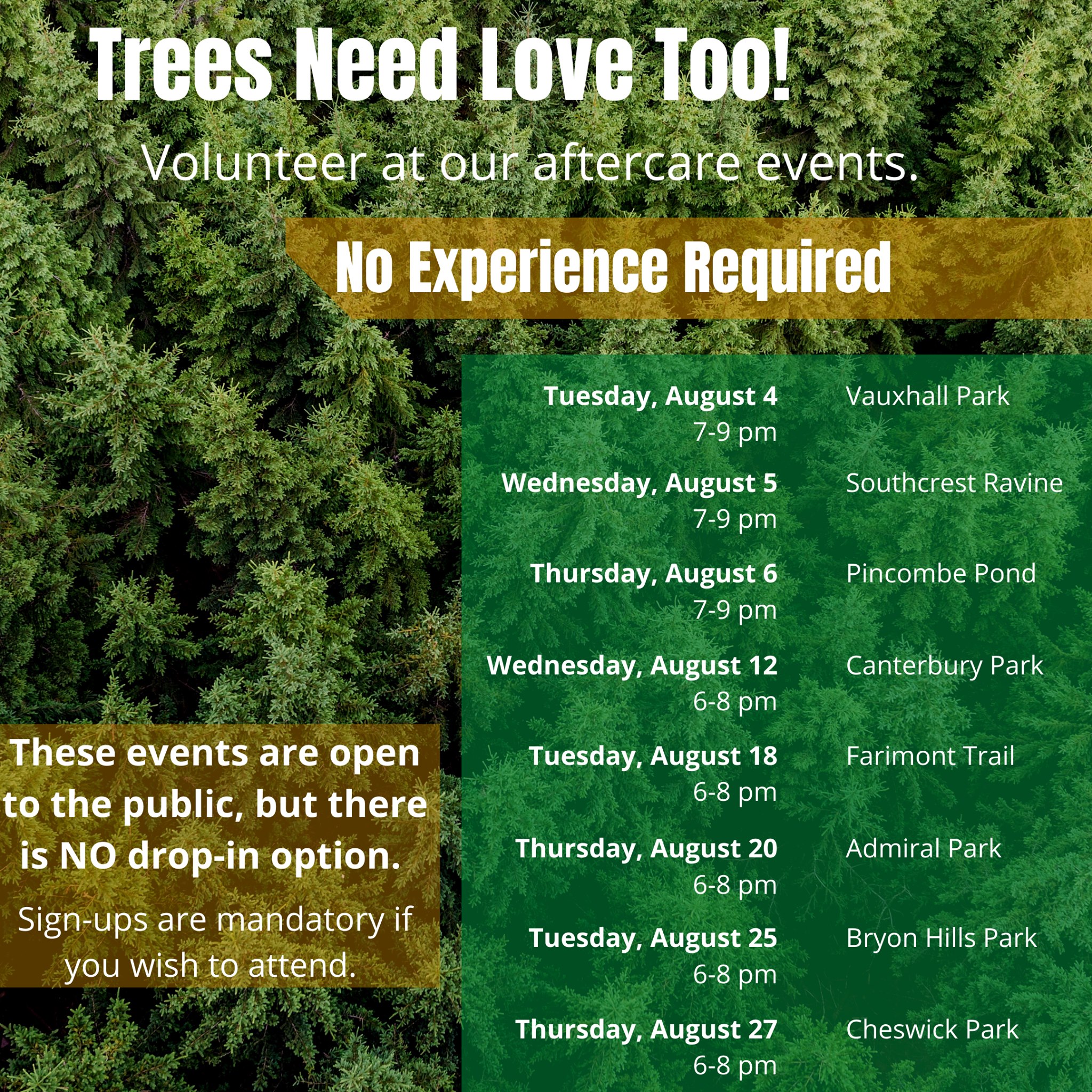Tree Aftercare - August 20 - London Environmental Network