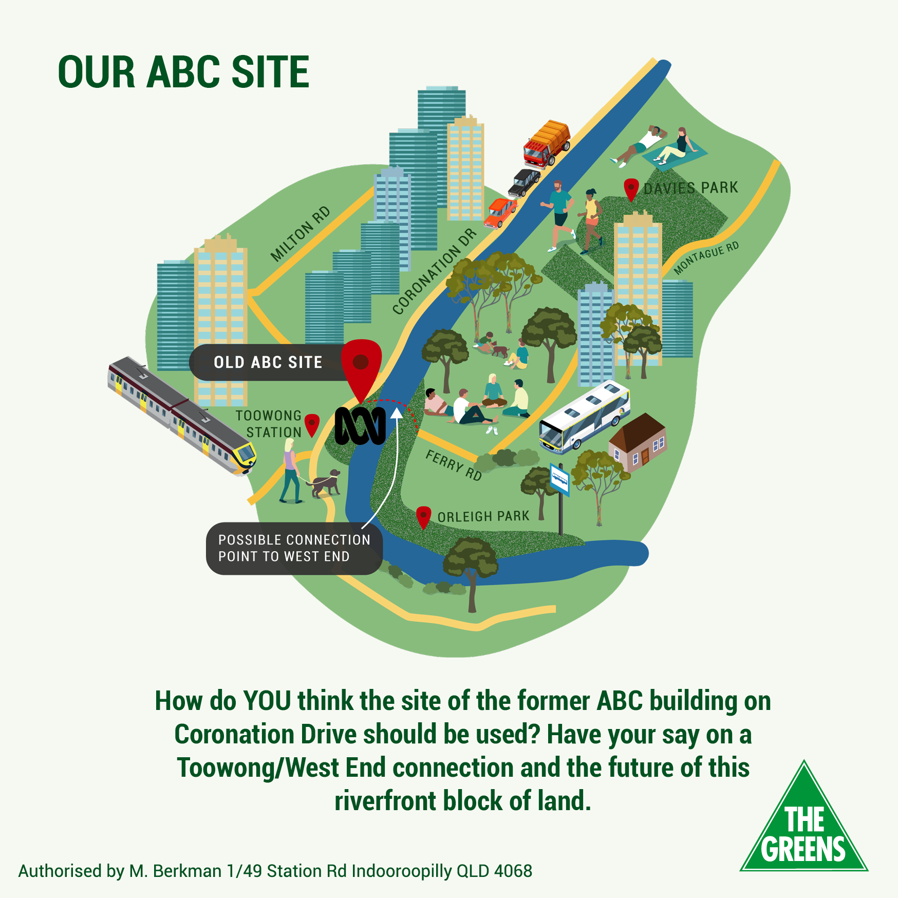ABC site Toowong - Michael Berkman MP