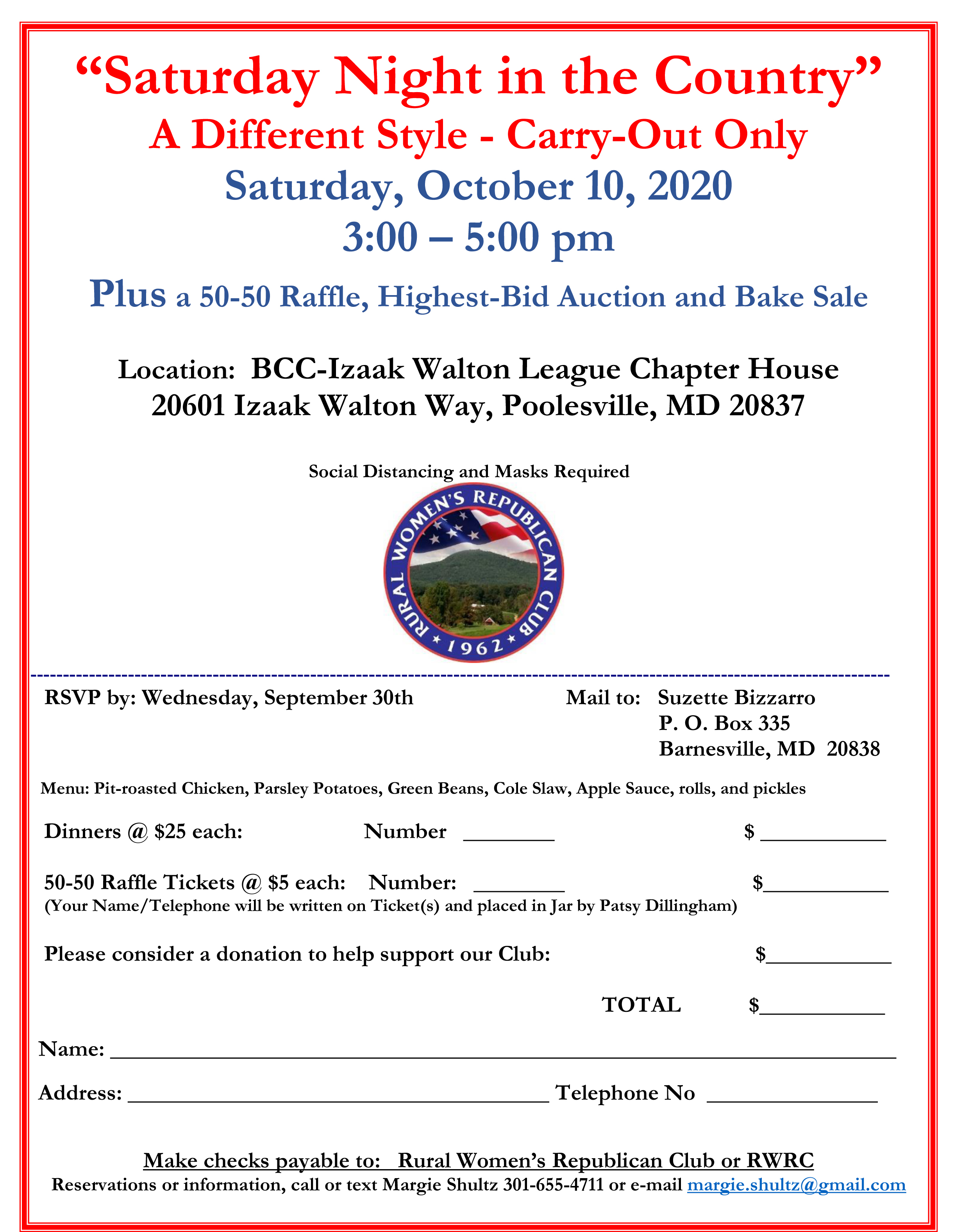 RWRC “Saturday Night in the Country” - Montgomery County Republican Party