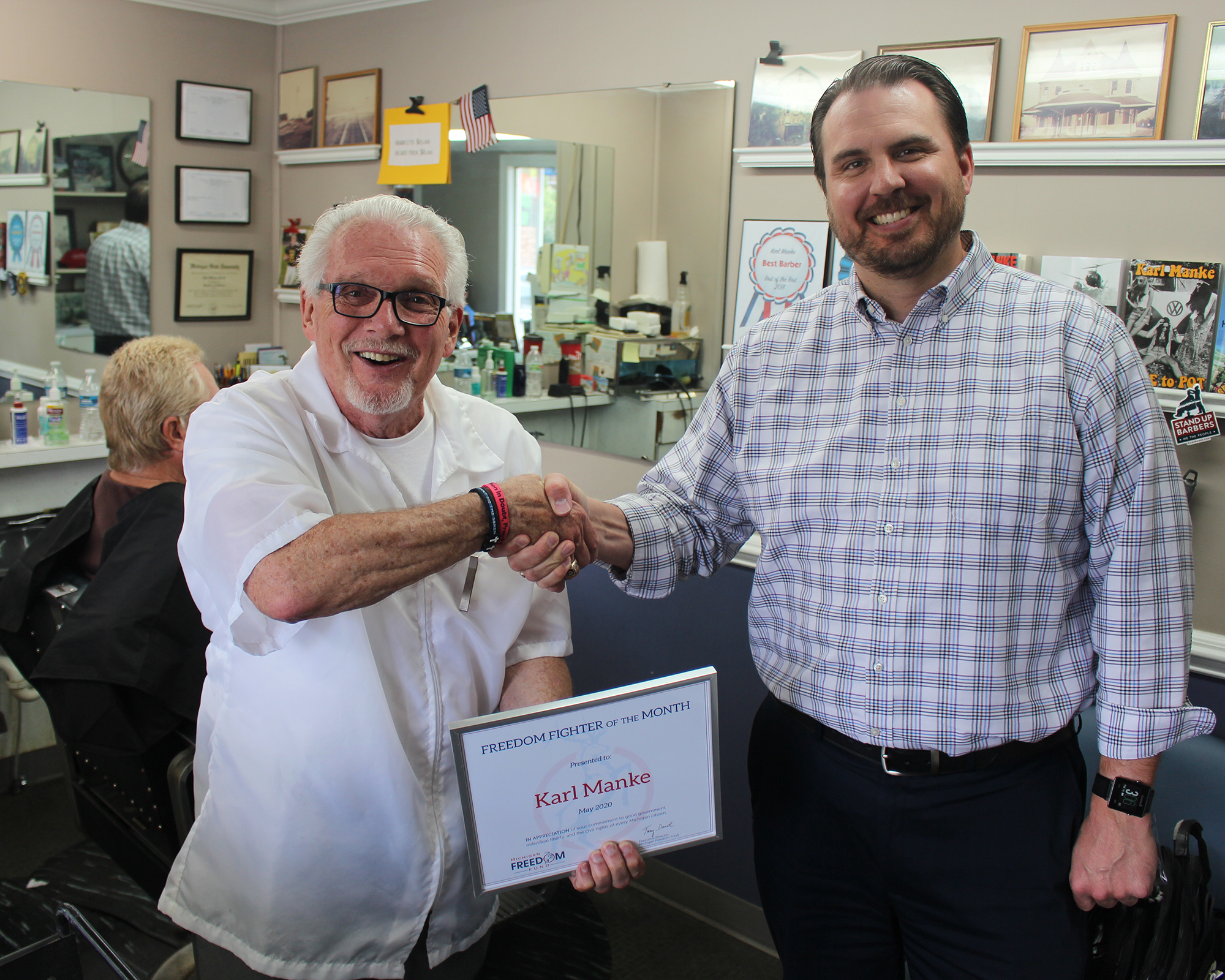Michigan Freedom Fund Celebrates Barber Karl Manke as “Freedom Fighter ...