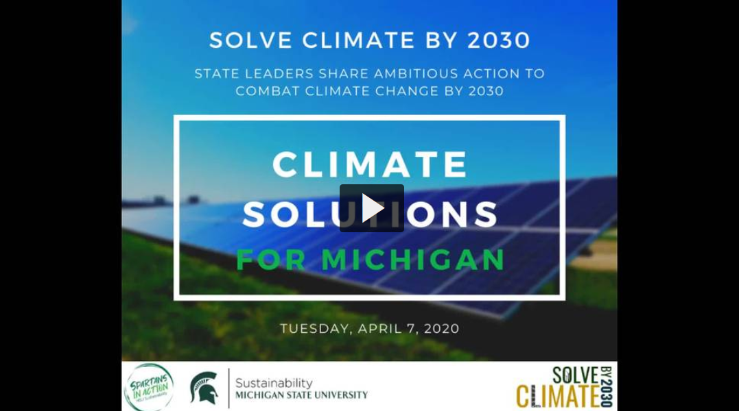 Solve Climate by 2030: Climate Solutions for Michigan Webinar ...