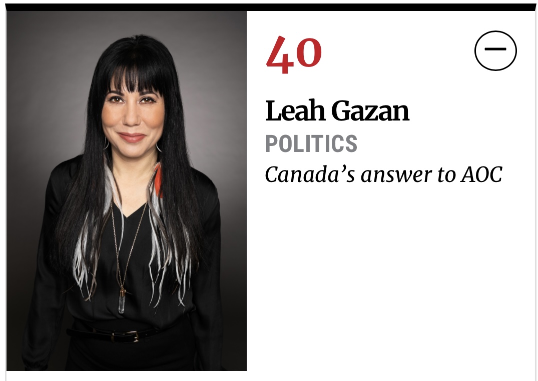 MP Leah Gazan featured on Maclean’s 2021 Power List - Leah Gazan