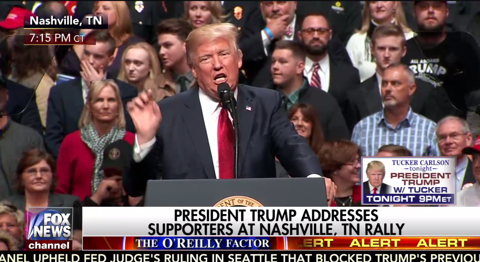 Not A Single Person Of Color On Screen With Trump At Rally - NewsHounds
