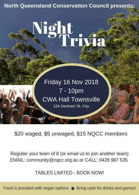 Trivia Night 2018 - North Queensland Conservation Council