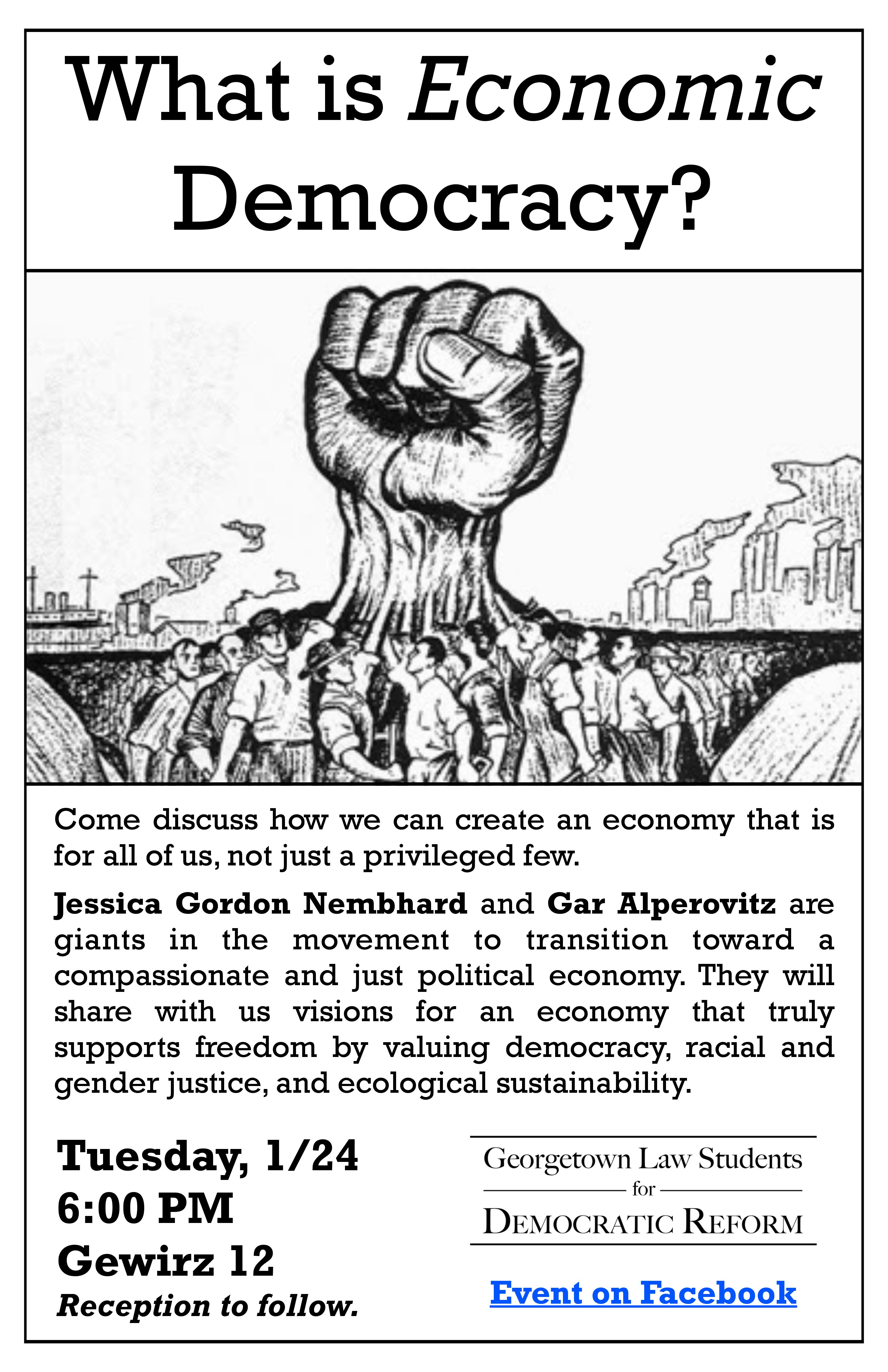 What is Economic Democracy? - ONE DC