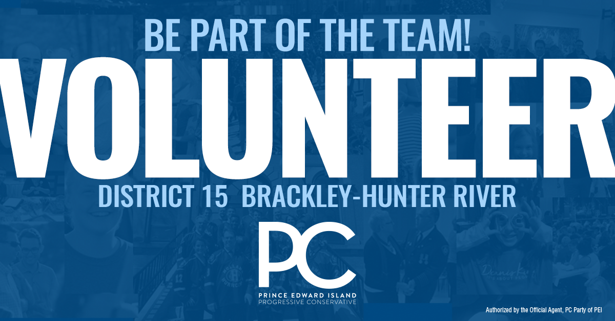 Volunteer with District 15 - PEI PC Party