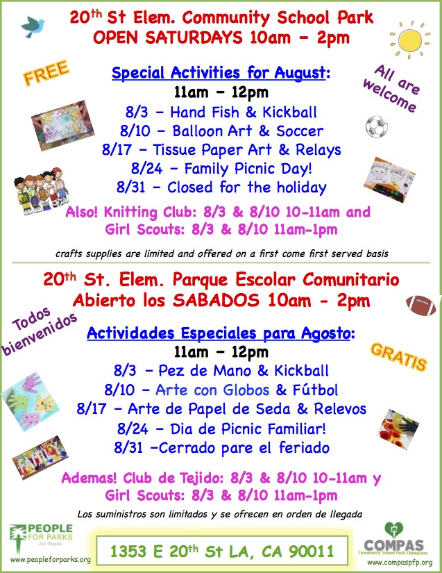 Check Out Our CSP Activities for August 2019! - People for Parks
