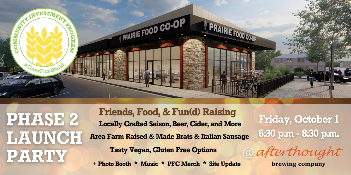 CIP Phase 2 Launch Outdoor Party - Prairie Food Co-op Community Grocery