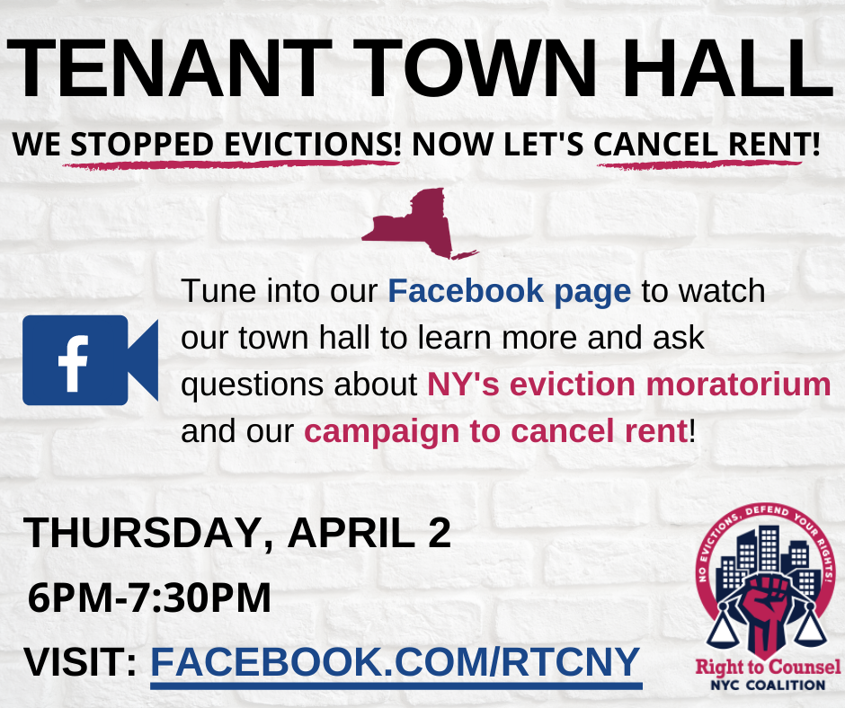 Virtual Tenant Town Hall - Right to Counsel NYC Coalition