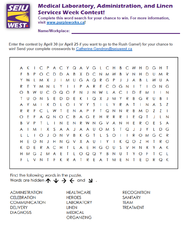 Celebrate Medical Laboratory, Administration, and Linen Services Week ...