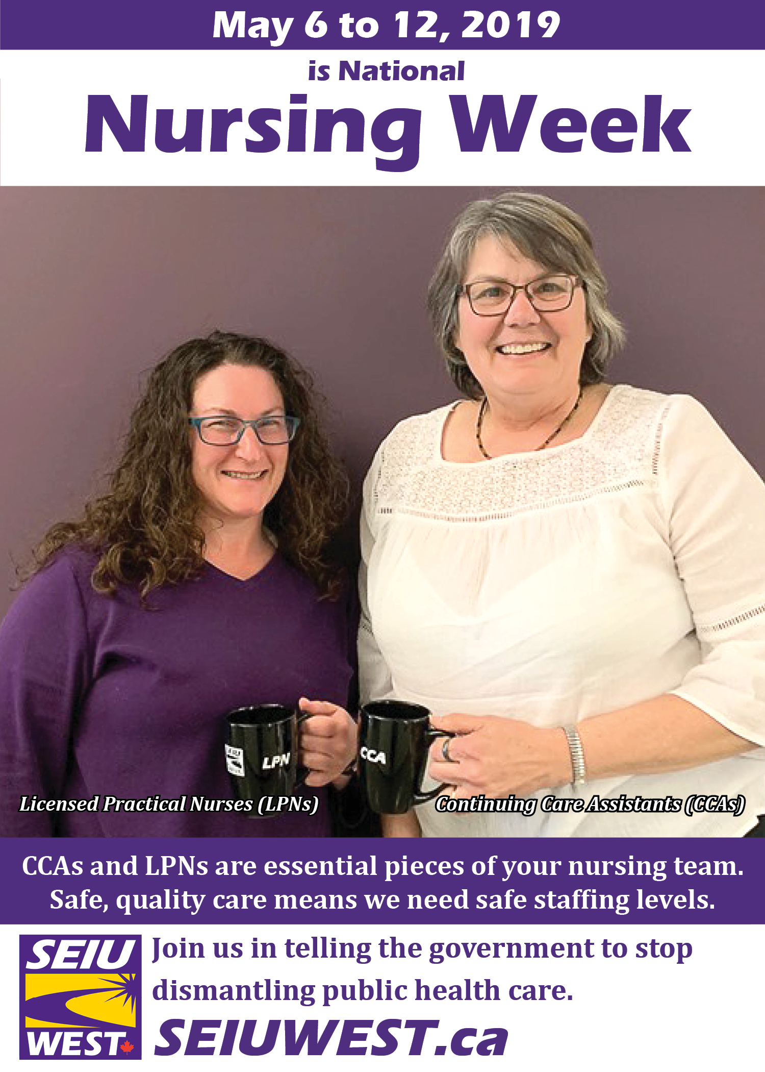 President's Message: Nursing Week 2019 - SEIU-West
