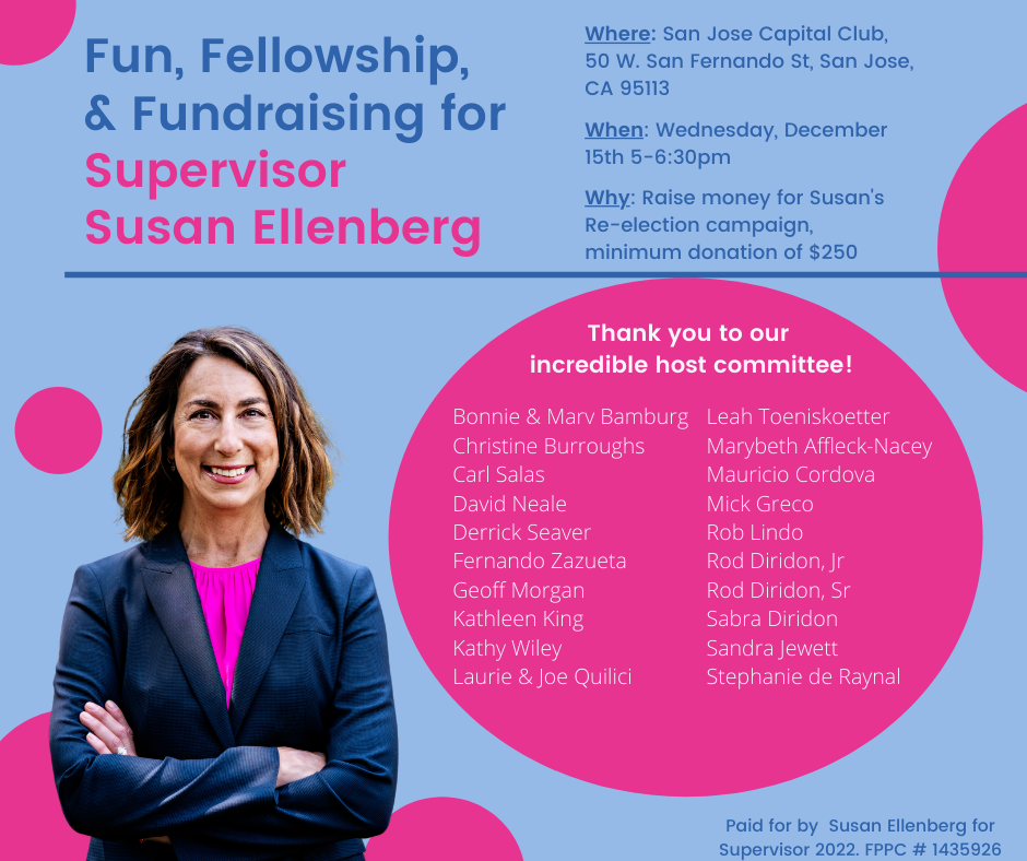 December 15 Fundraiser - Supervisor Susan Ellenberg
