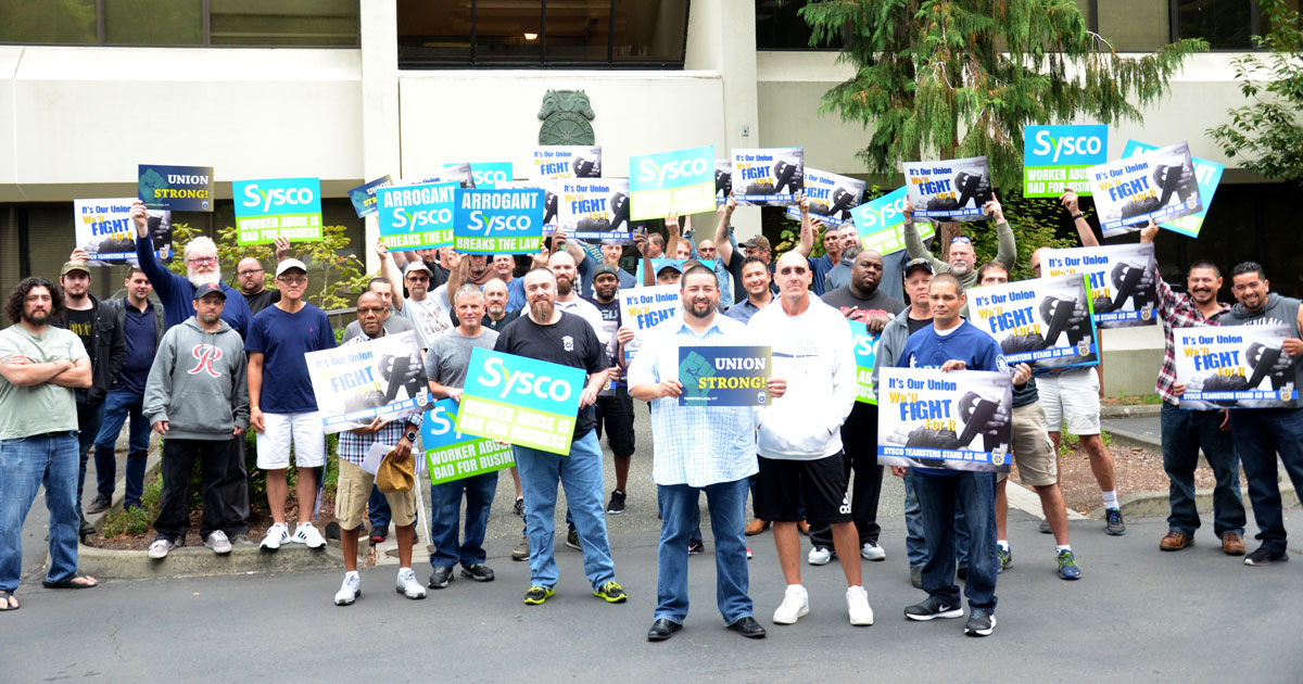 Standing Strong: Sysco Teamsters vote unanimously to authorize a strike ...