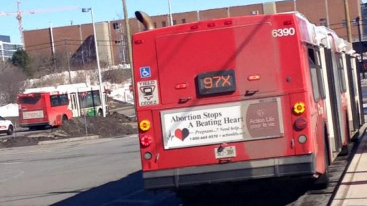 Activists “triggered” by pro-life bus ad