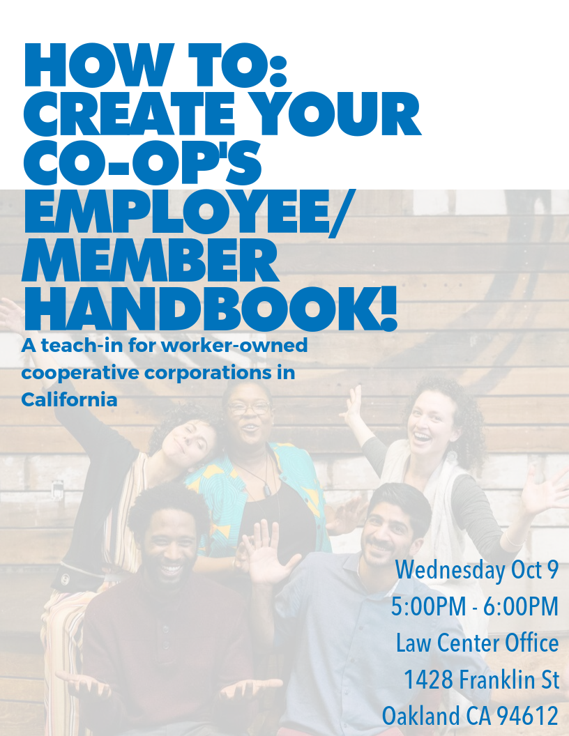 TEACH-IN: How to Create Your Coop's Employee/Member Handbook ...