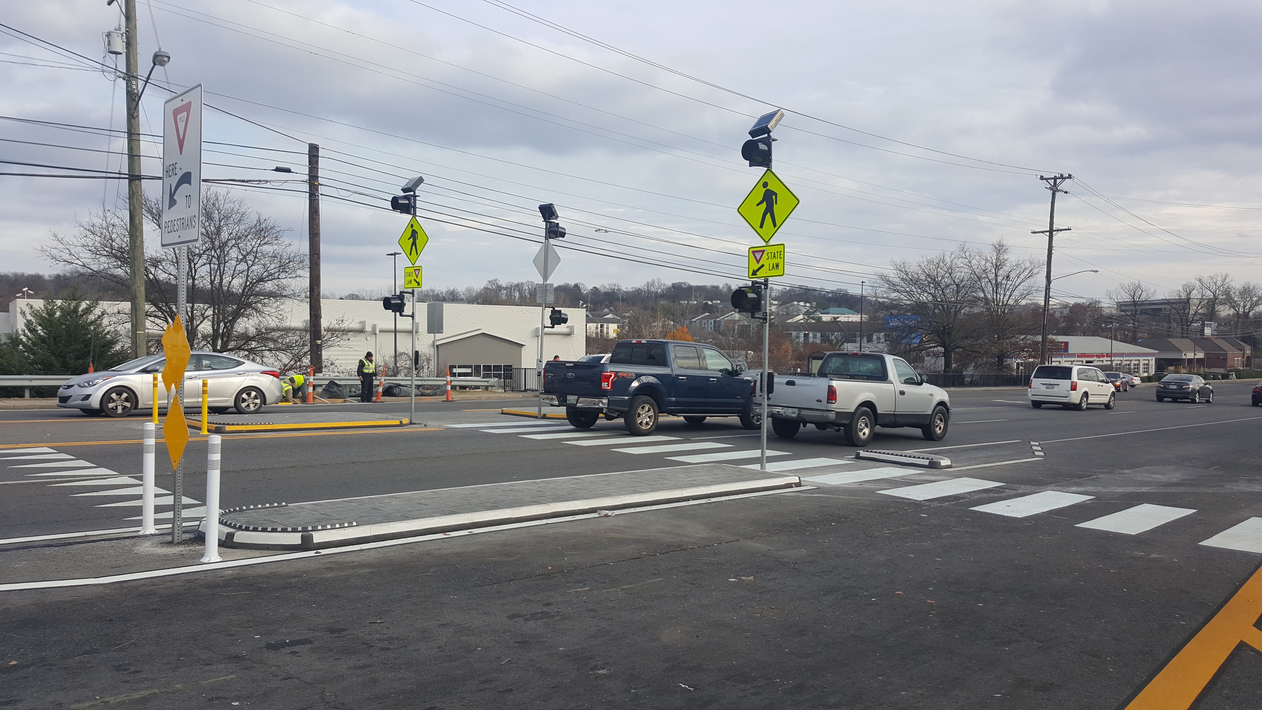 Installation Begins on Enhanced Crosswalk at Nashville's Most Deadly ...